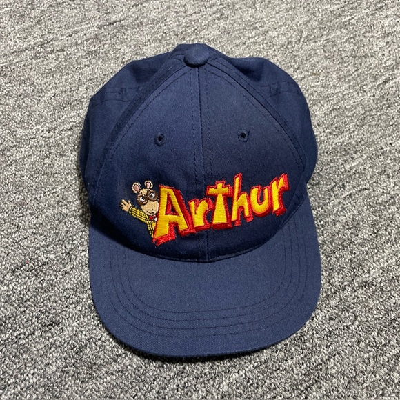 Accessories | Pbs Kids Arthur Read Embroidered Navy Blue Cap Hat ...